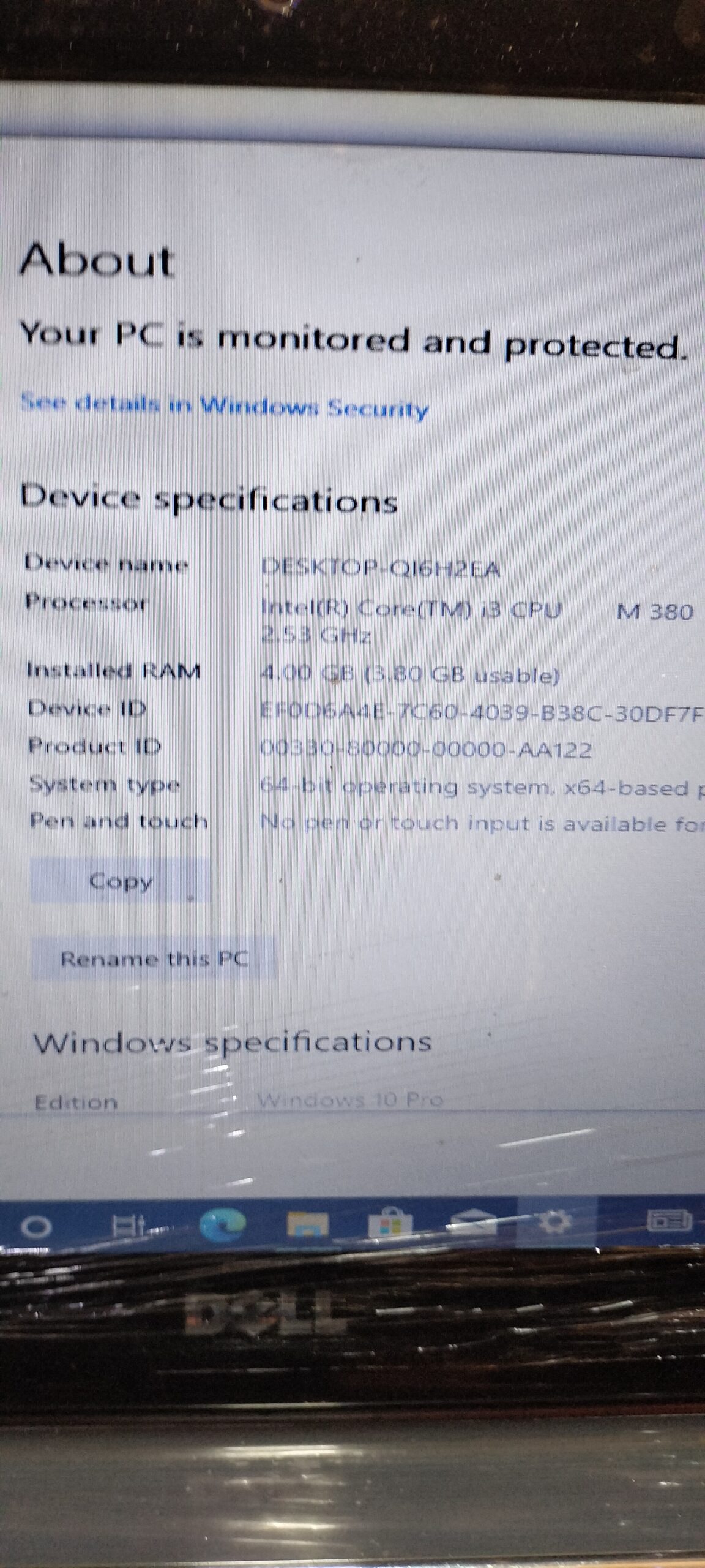 Dell lnspiron N5010 – Intel core i3 (2.5GHz) – 320GB HDD – 4GB Ram ...