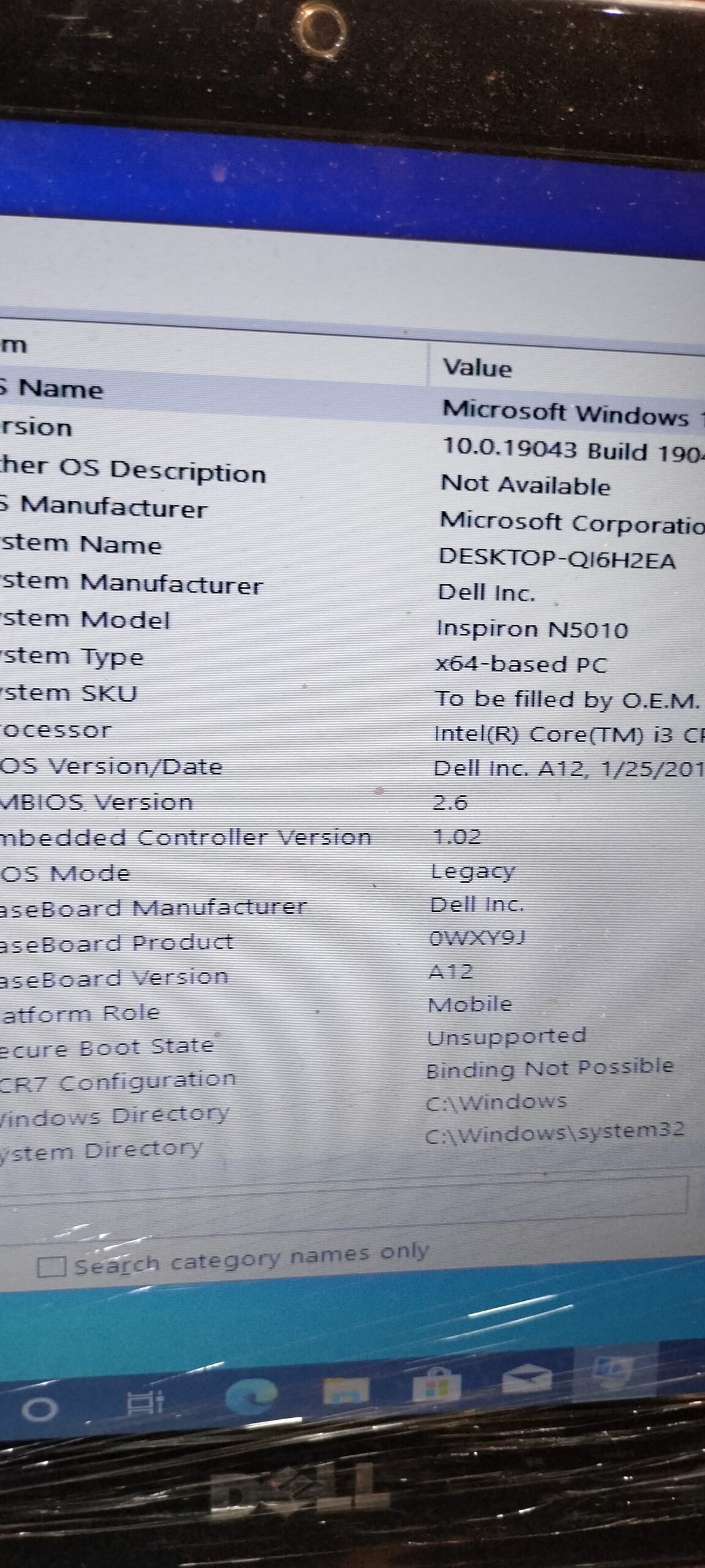Dell lnspiron N5010 – Intel core i3 (2.5GHz) – 320GB HDD – 4GB Ram ...